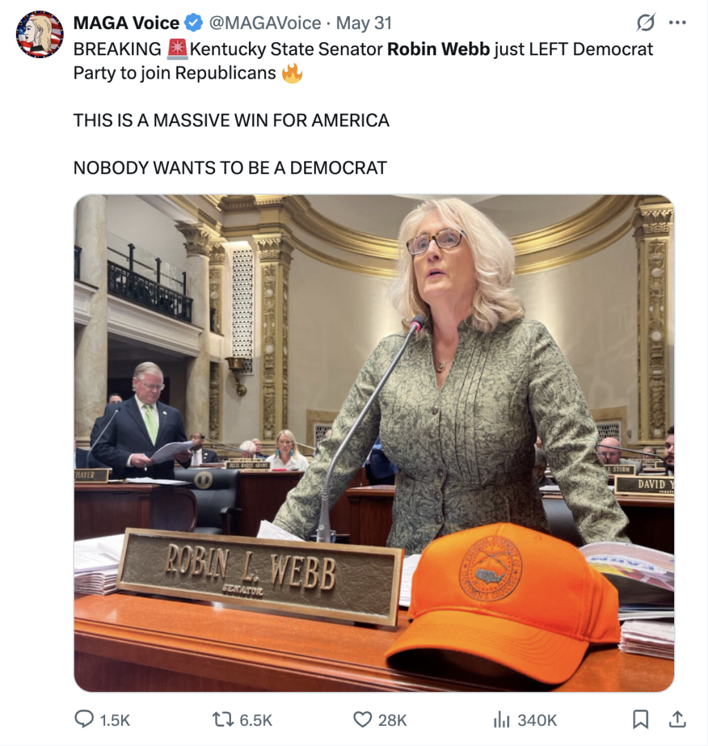 Longtime Democrat Lawmaker Flips, Joins Republicans: ‘Party Left Me ...